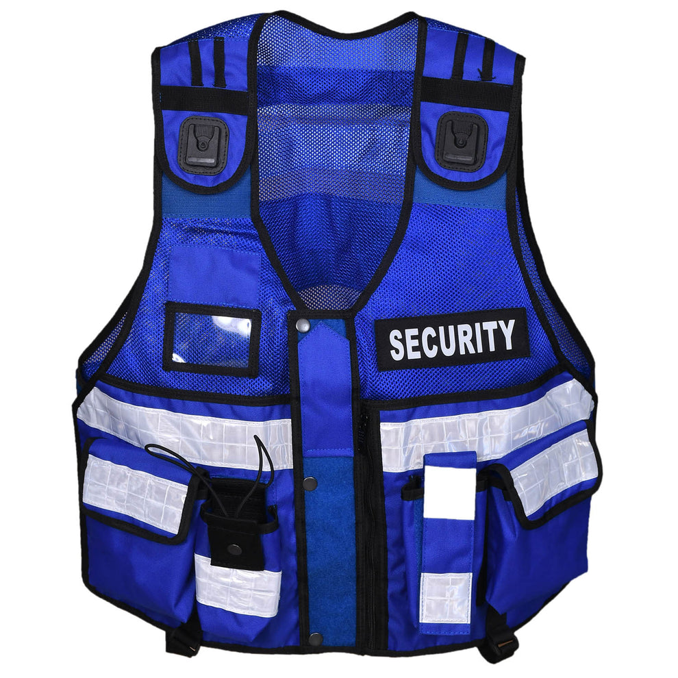 Rac3 Blue Regular Hi Viz Tactical Security Event Staff Tac Vest (Vest ...